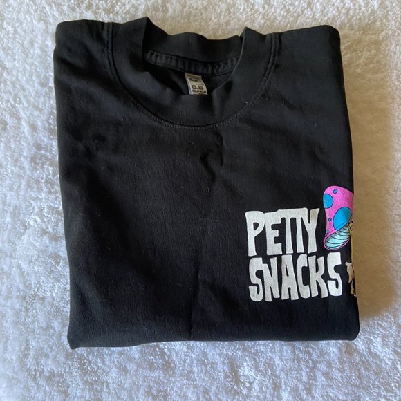 petty snacks | Shirts | New Petty Snacks Fun Gus Fungus Mushroom Black ...